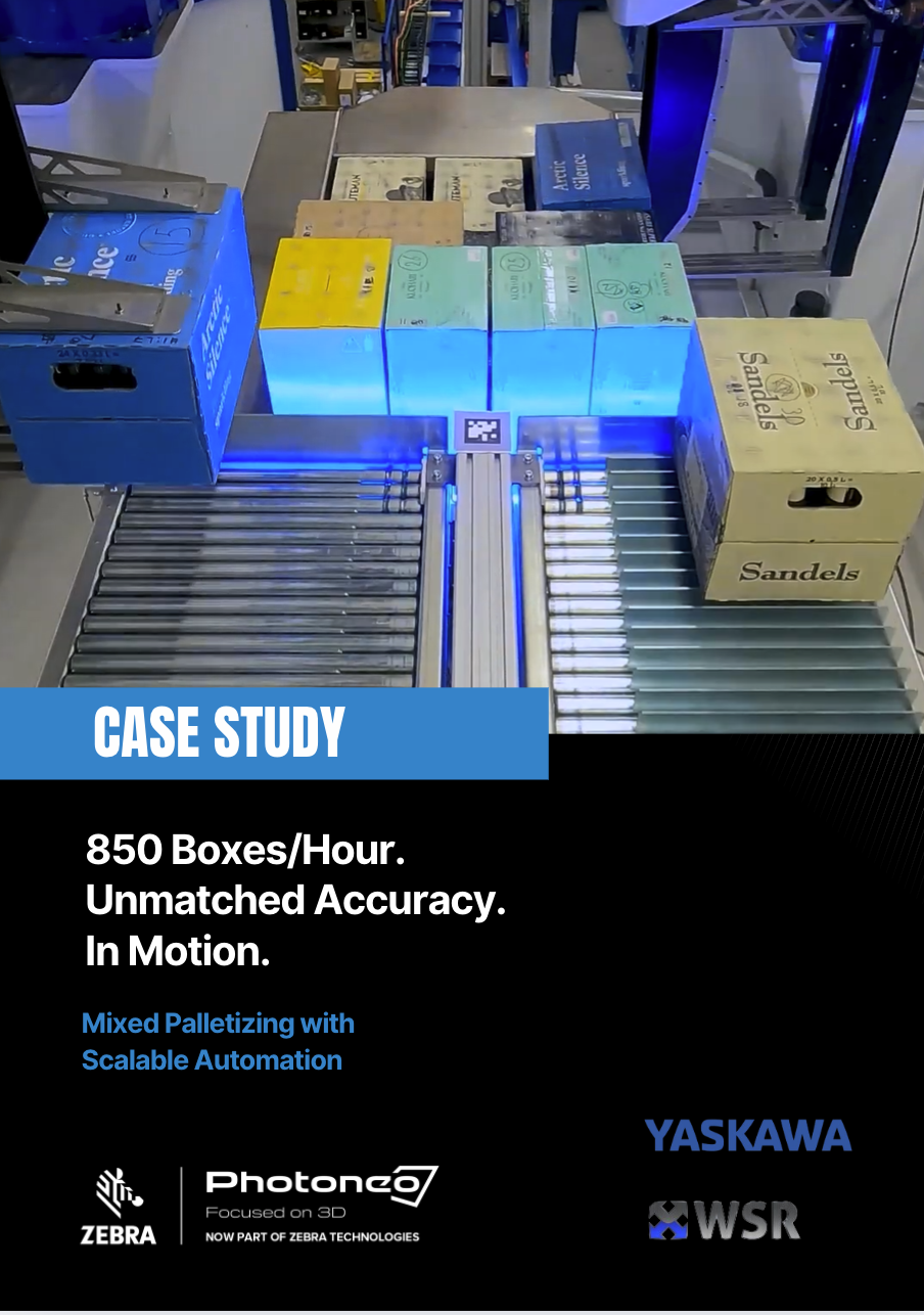 Mixed Palletizing 850 Boxes/Hour with In-Motion 3D Vision – Case Study